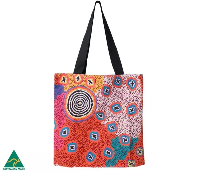 Australian made beautiful Aboriginal designed tote carry bag