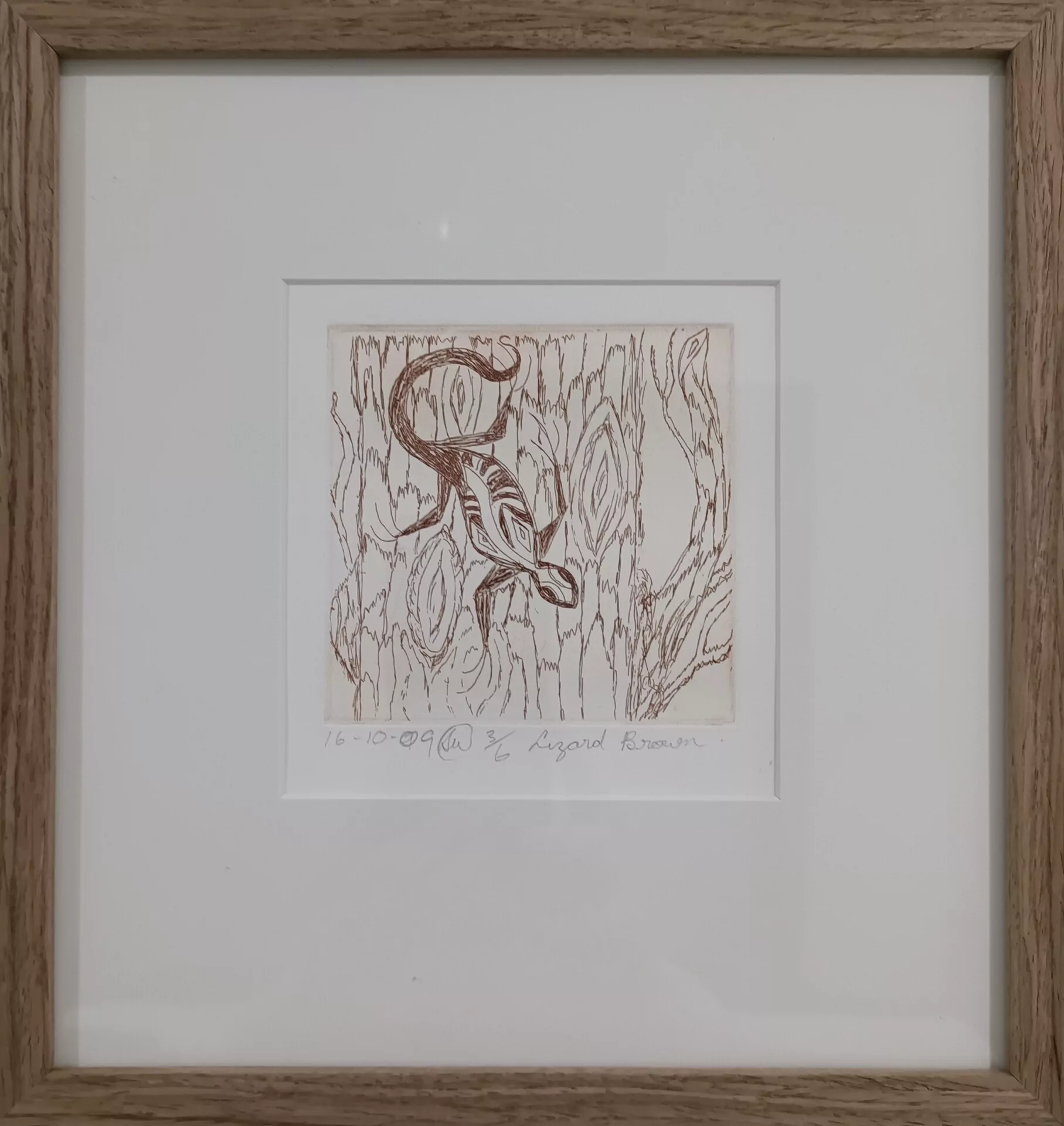 Original Aboriginal Lithograph art by residents Victorian group framed